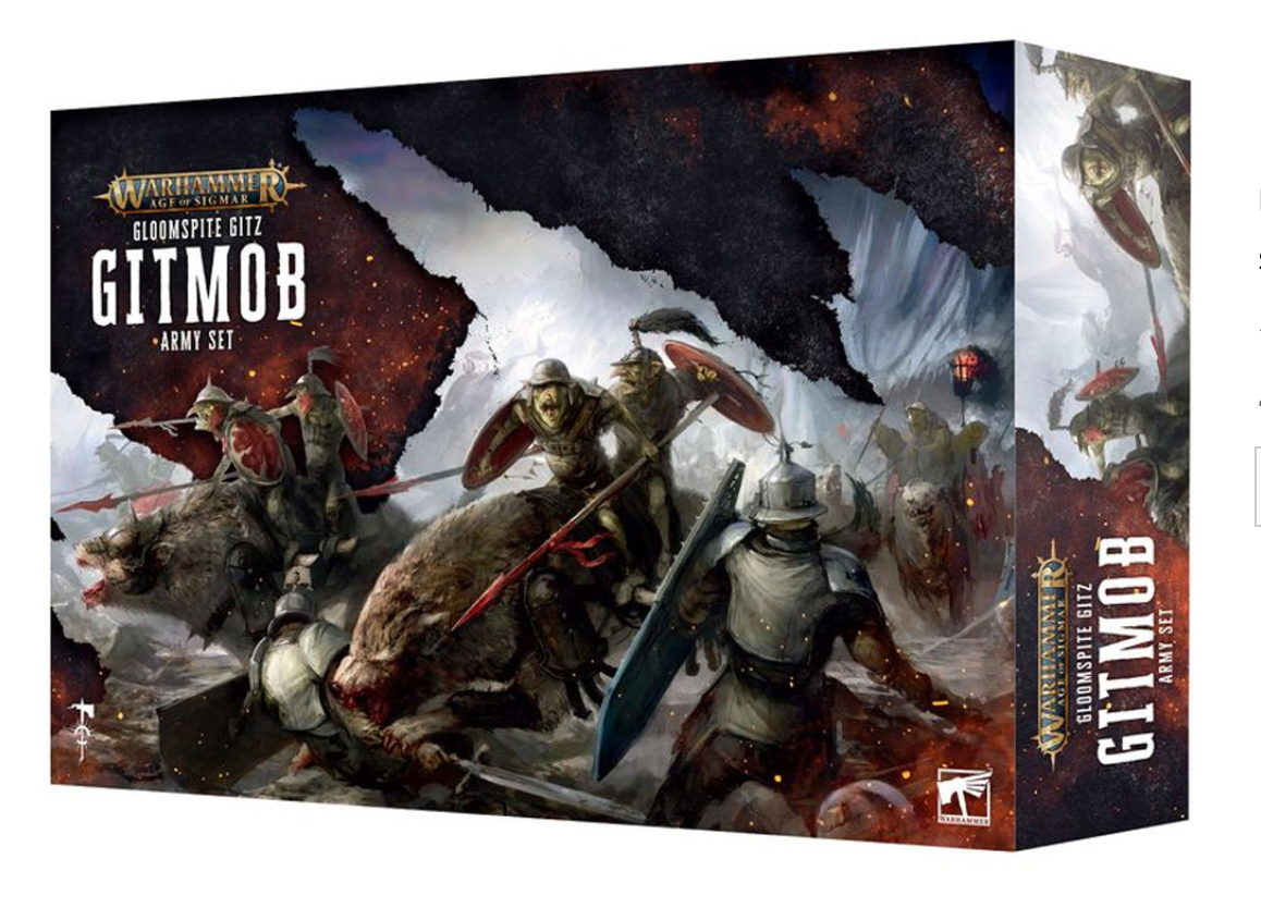 Warhammer 40K: Age of Sigmar - Gloomspite Gitz: Gitmob Army Set 89-93 ...